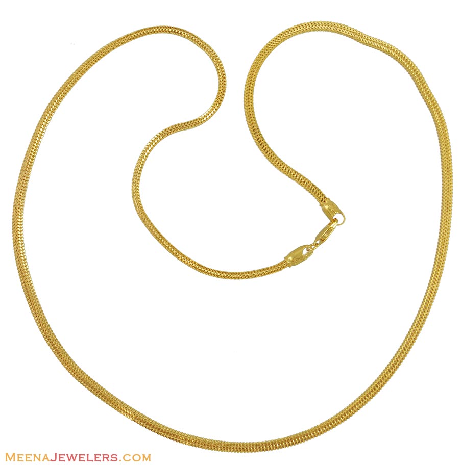 Silver Chain Mens Chains 24 Inch 9K Yellow Gold Curb Chain 24 Inch ...