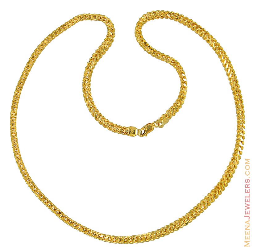 Gold Heavy Chain (20 inches) - ChPl8919 - 22Kt Gold heavy Chain ( Box ...