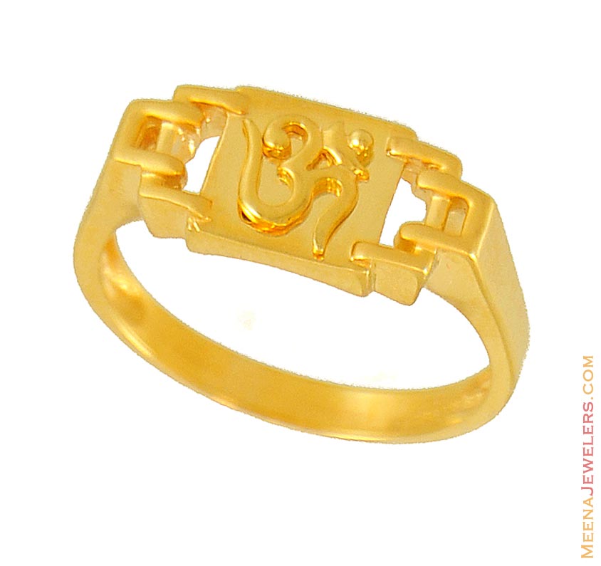 22kt Mens Religious Ring - RiMs8448 - 22kt Mens Religious Ring designed ...