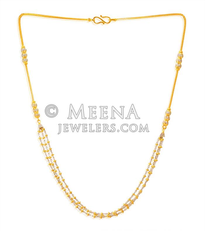 22kt Gold Fancy Two Tone Chain - ChFc23561 - US$ 2,295 - 22kt Gold ...