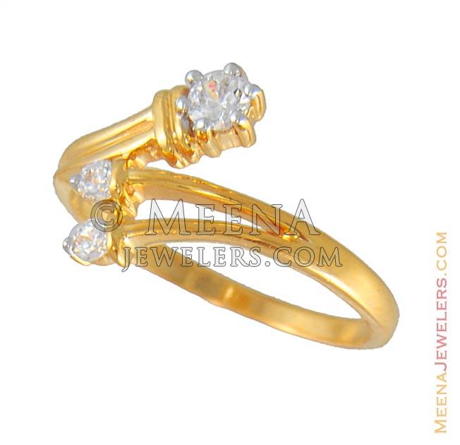 Gold Fancy Signity Ring - RiLg4933 - 22kt Gold fancy signity ring with ...