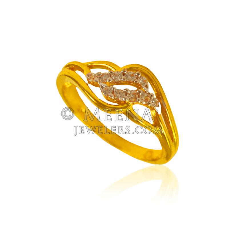22k Gold Designer Ring - RiLs24255 - 22k Gold Ring is exclusively ...