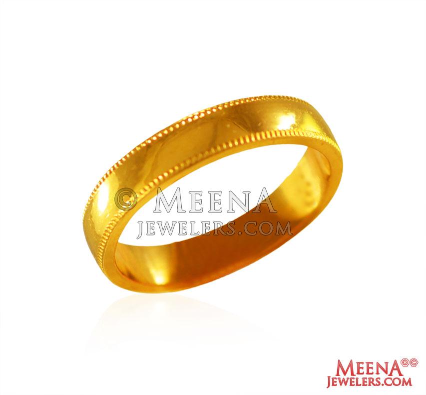22 Karat Gold Wedding Band - RiWb27315 - US$ 1,315 - 22 Karat Gold ...