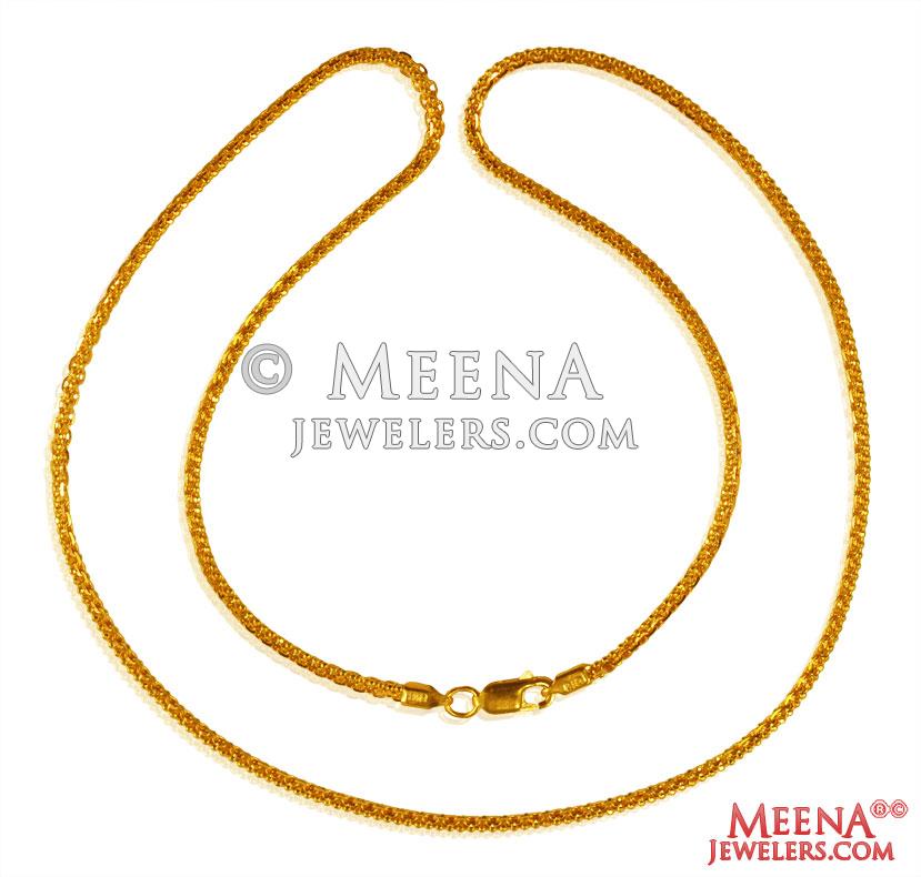 22K Gold Fancy Chain - chpl26820 - US$ 1,611 - 22K Gold Fancy Chain is ...
