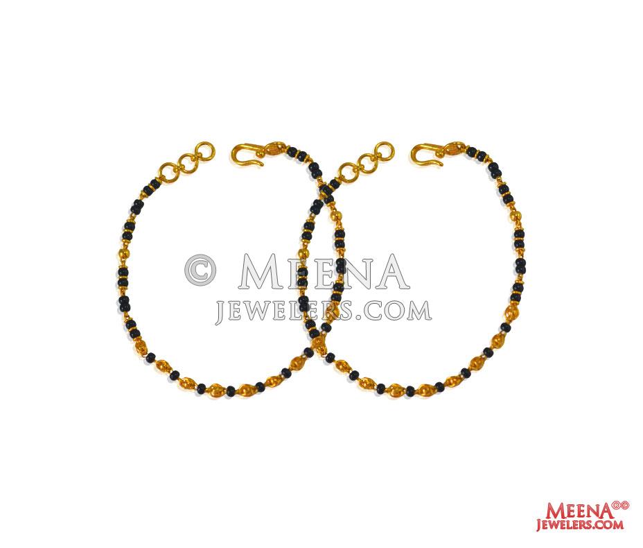 22Kt Gold Baby Maniya (2 Pc) - BaBr25255 - US$ 1,106 - 22Kt Gold Baby ...
