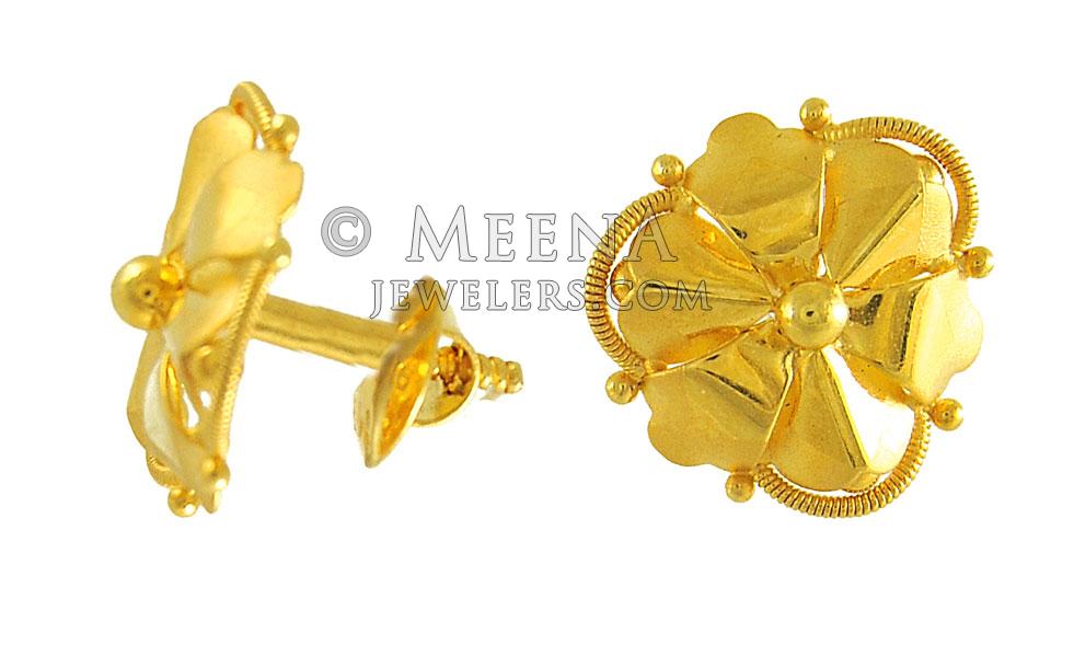 22Kt Gold Tops - ErGt2892 - 22Kt Gold Tops, Indian style with high ...