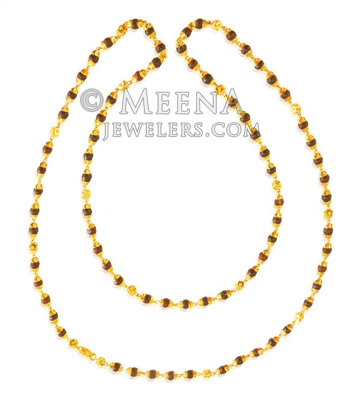 22 Karat Gold Tulsi Mala - ChLo23589 - US$ 4,074 - 22K Gold Tulsi mala ...