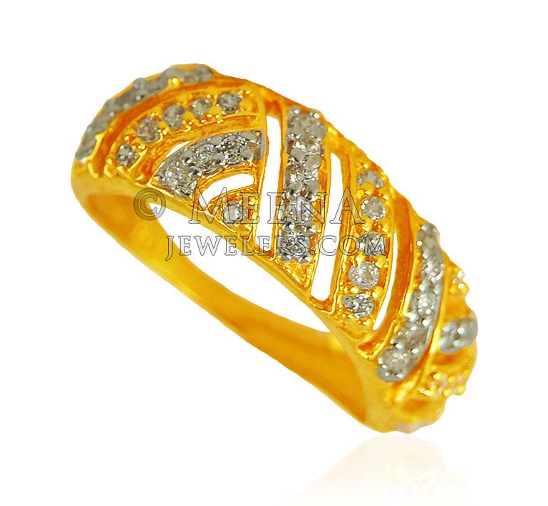 22K Gold Ladies Signity Ring - RiLs21759 - 22K Gold ladies Ring. Ring ...
