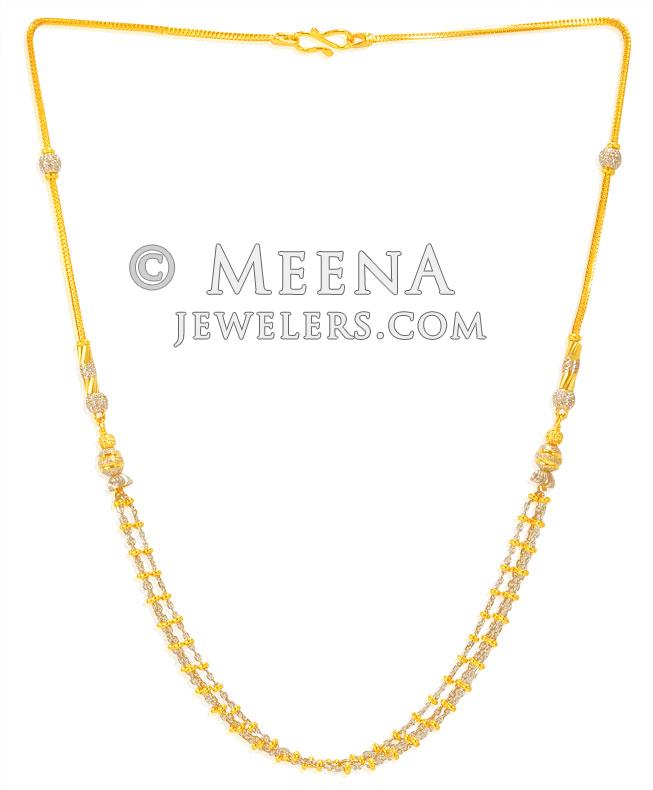 22kt Gold Fancy Two Tone Chain - chfc23851 - US$ 1,695 - 22kt Gold ...