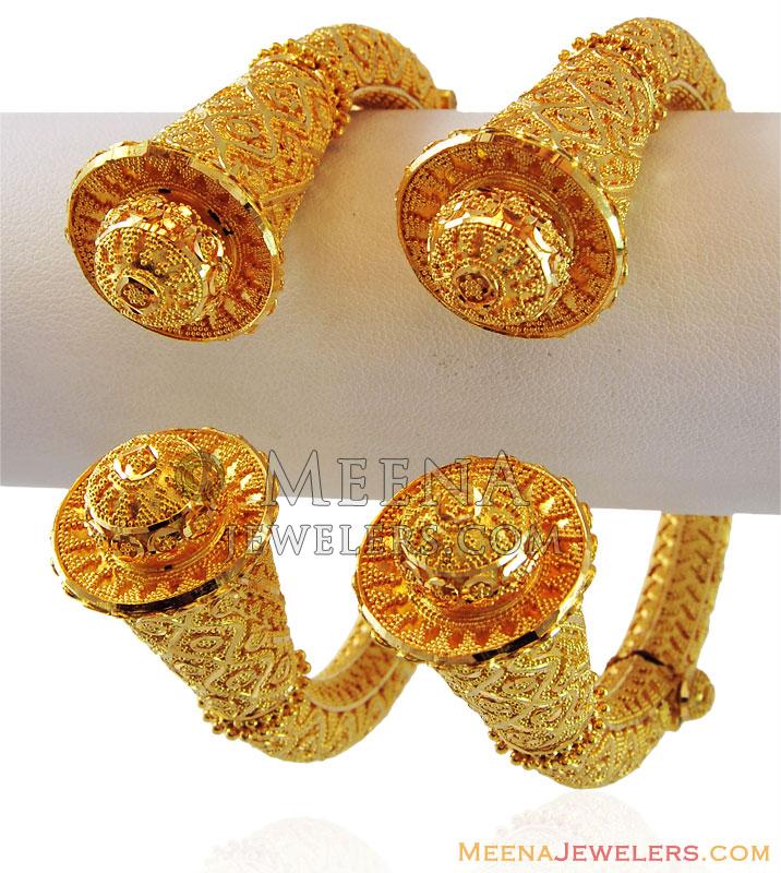 Exclusive 22K Heavy kada - BaKa16605 - Amazing 22K Gold Kadas (Pair ...