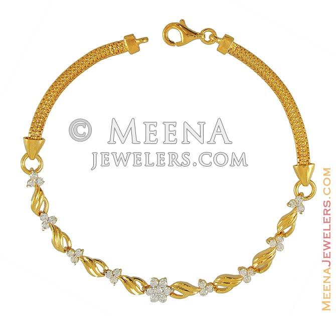 22K Gold Signity Bracelet - BrMb7622 - 22k gold ladies bracelets with ...