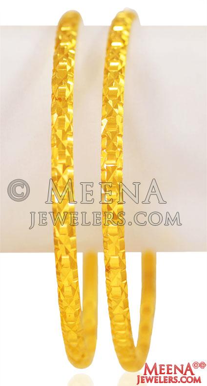 22k Gold Bangles (2pc) - BaGo25866 - US$ 3,033 - 22Kt Gold Bangles (Set ...