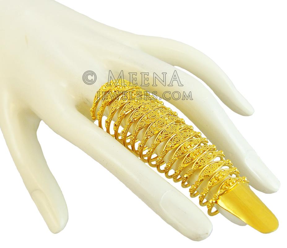 22K Traditional Long Ring - RiLg18223 - Exclusively handcrafted 22K ...