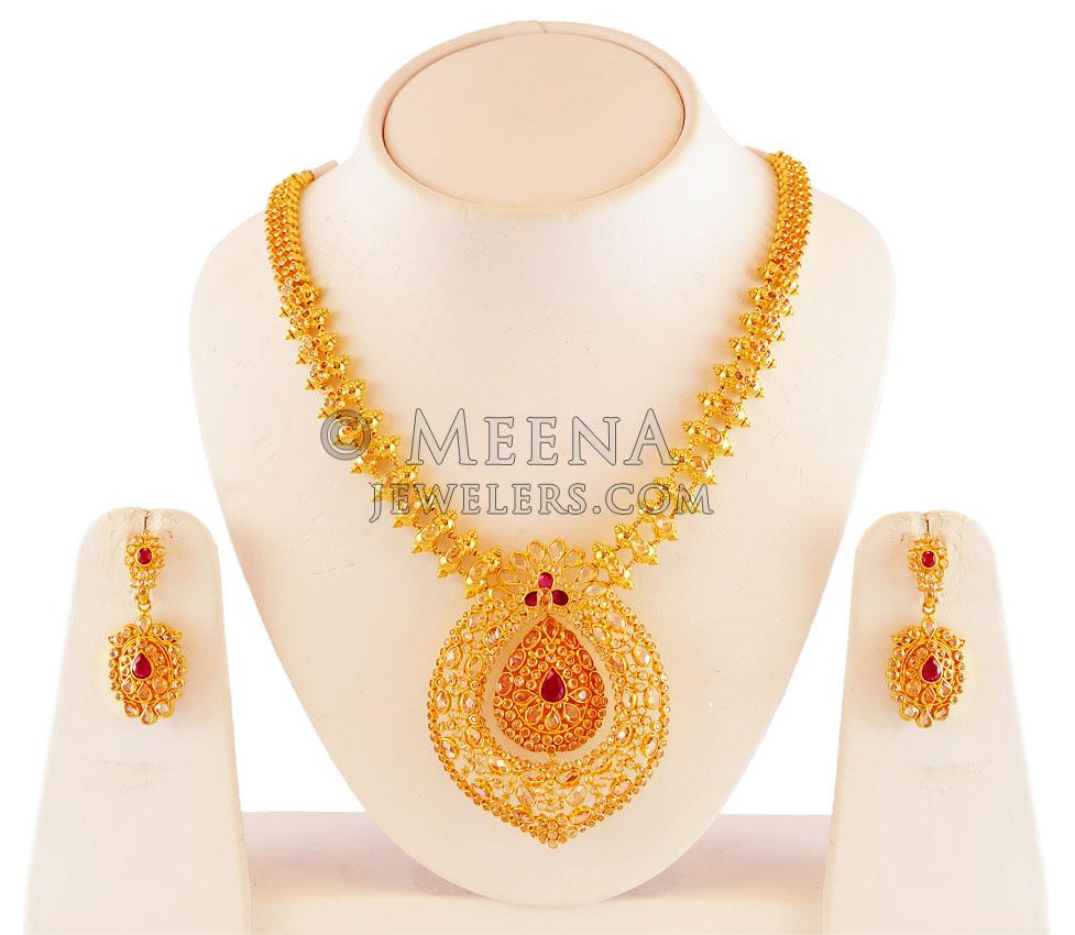 Designer 22k Temple Set - StLs17908 - Exclusively designed 22K Gold ...