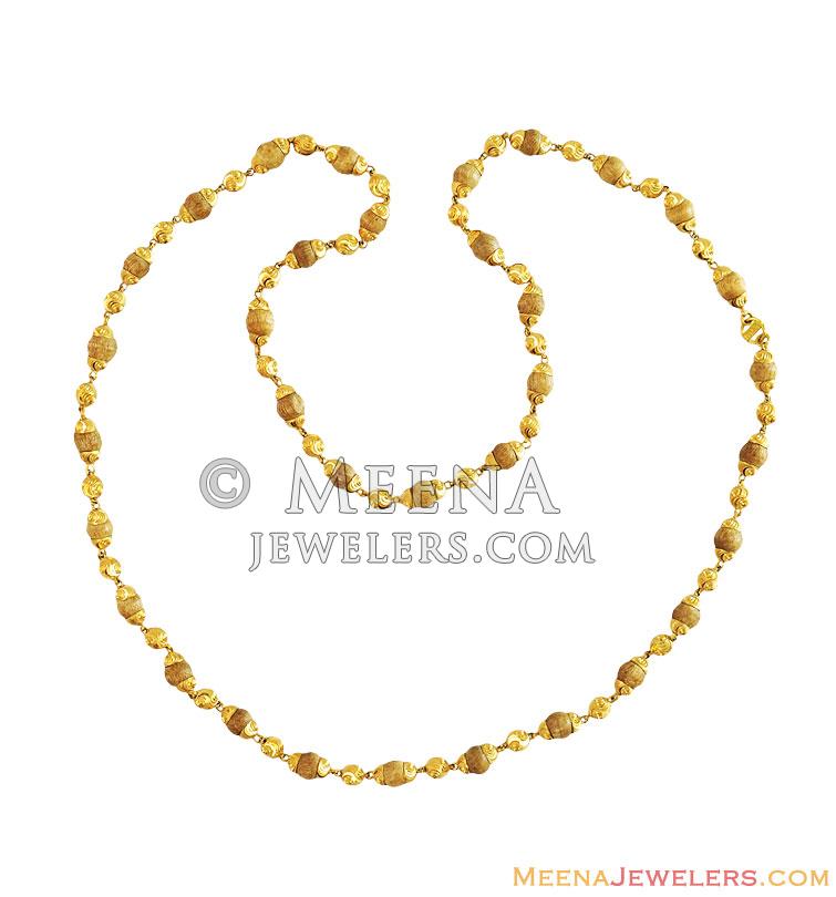 22k Gold Sandalwood Mala - ChLo12533 - 22k gold sandalwood mala (Chain ...