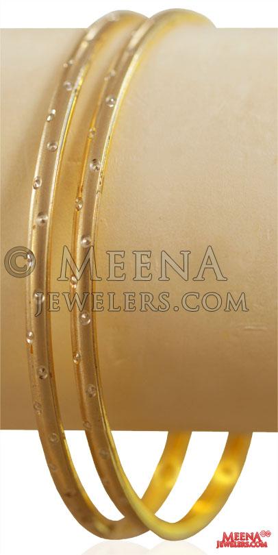 22K Gold And Rhodium Bangles (1 Pc) - BaGo27528 - US$ 5,968 - Our ...