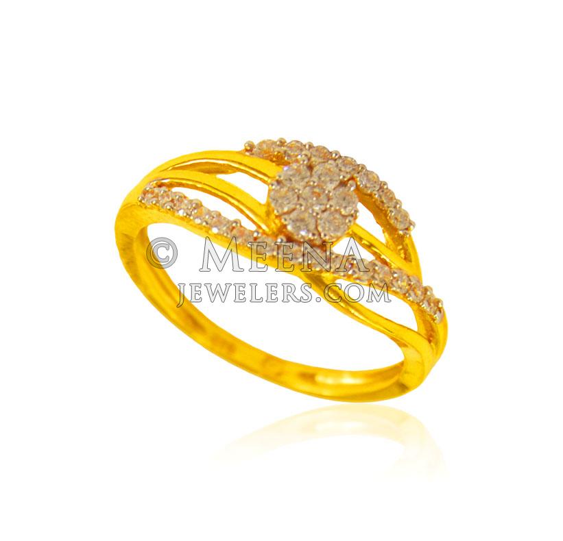 22k Gold Designer Ring - RiLs24284 - 22k Gold Ring is exclusively ...