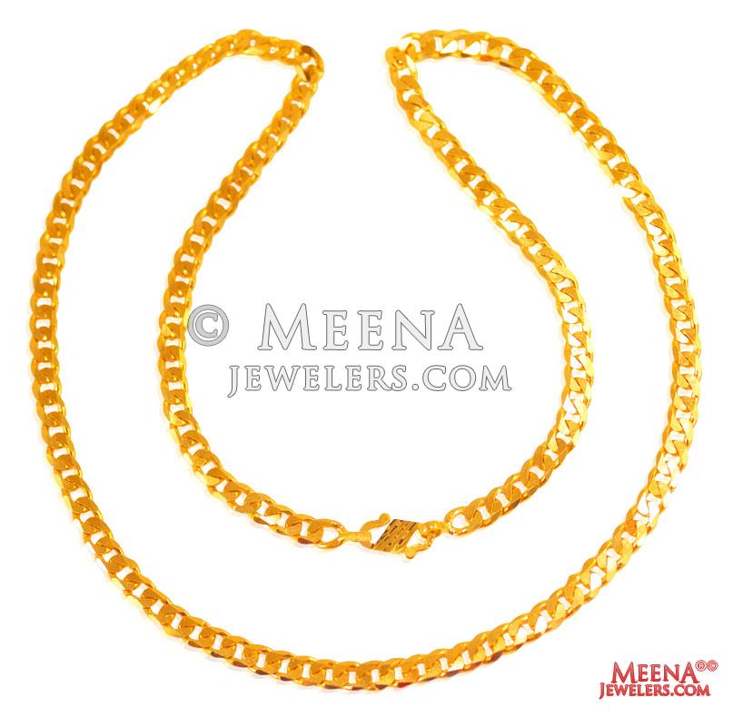 22 Kt Gold Chain 24 In - chpl25210 - 22 Kt Gold 24 Inches long chain is ...