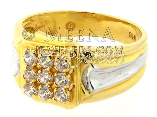 22 Kt Gold Mens Signity Ring - RiMs488 - 22 Kt Gold Mens Signity Ring ...