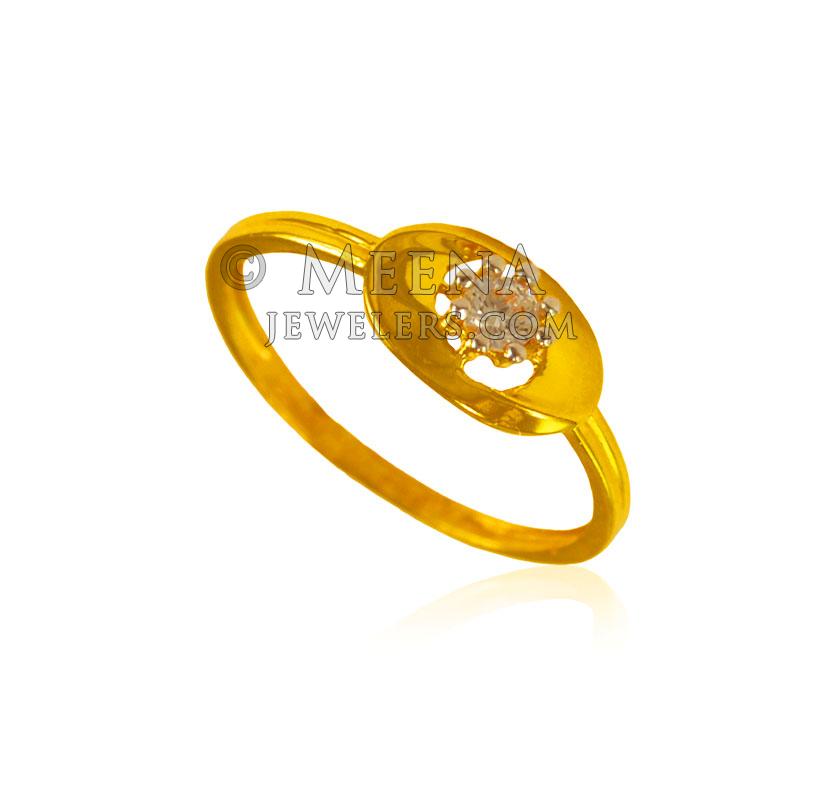 22k Gold Designer Ring - RiLs24250 - 22Karat Gold ring for ladies is ...