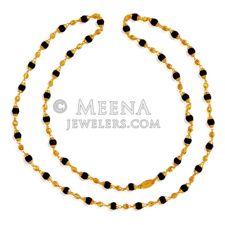 22 Karat Gold Holy Tulsi Mala - ChLo20257 - US$ 3,747 - 22K Gold Tulsi ...