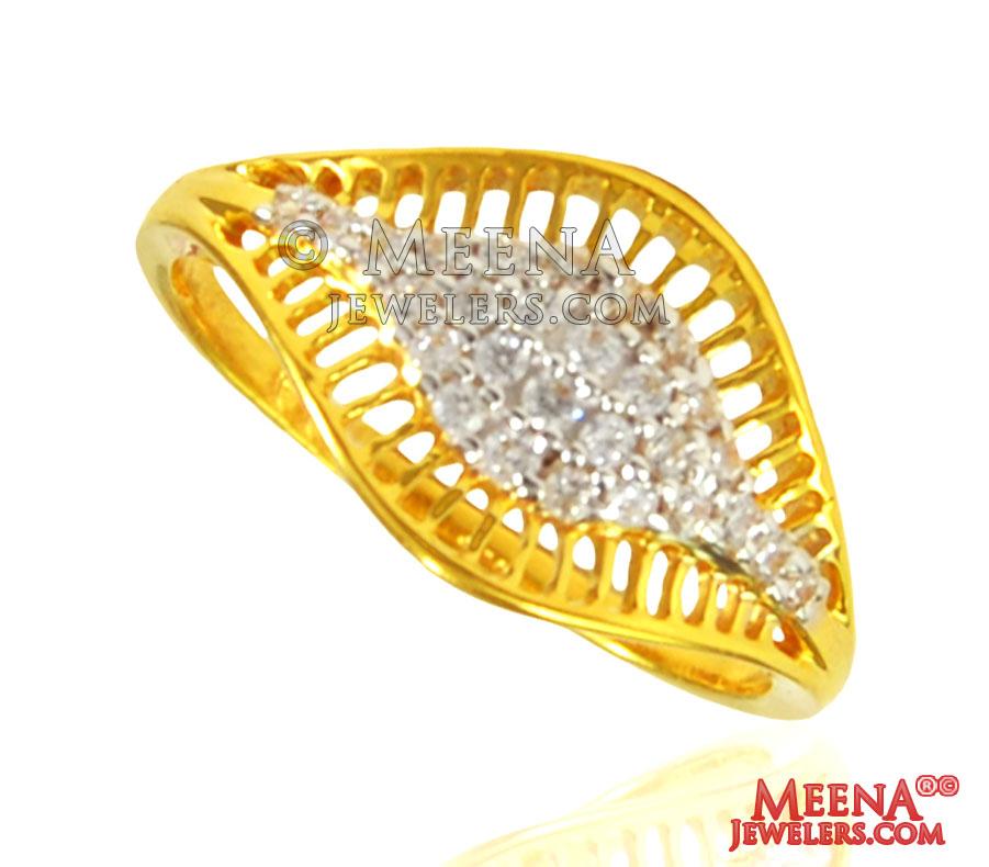 22K Gold Ladies Signity Ring - RiLs24466 - 22K Gold ladies Ring. Ring ...