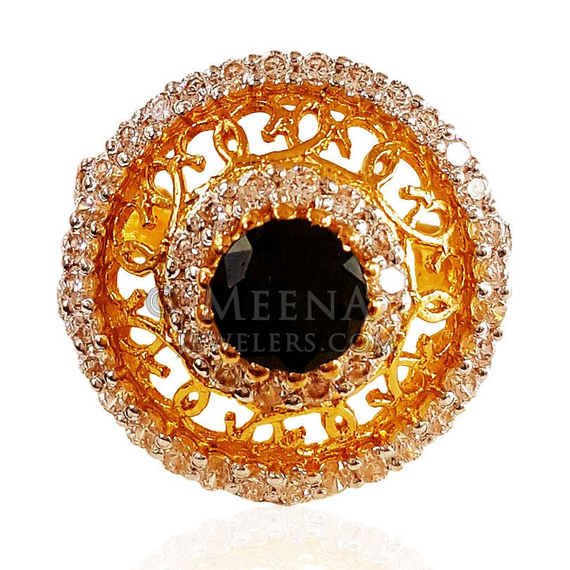 22K Gold Precious Stone Ring - RiLp22655 - 22K Gold Precious Stone Ring ...