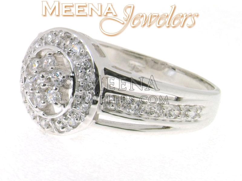 18 Kt White Gold Fancy Ring - RiWg1812 - 18 Kt White Gold Fancy Ring ...