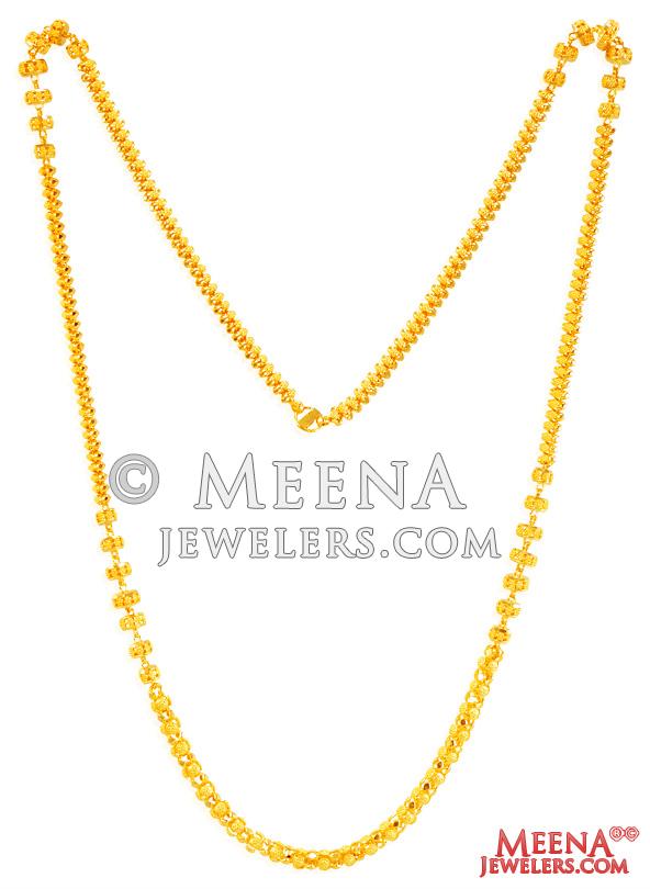 22Kt Gold Fancy Long Chain - chfc27945 - US$ 7,564 - Discover the ...