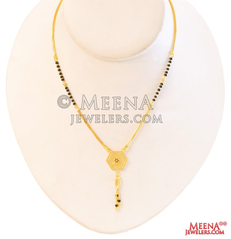 22Kt Gold Fancy Mangalsutra - chms27762 - The 22Kt Pure Gold ...