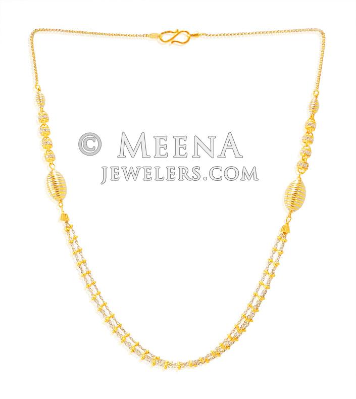 22kt Gold Fancy Chain for Girls - chfc23636 - US$ 1,983 - 22kt Gold ...