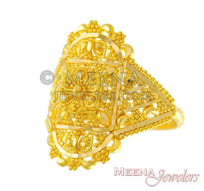 22kt Gold Ring (Ladies) - RiLg2849 - 22kt Gold Ring (Ladies) with ...