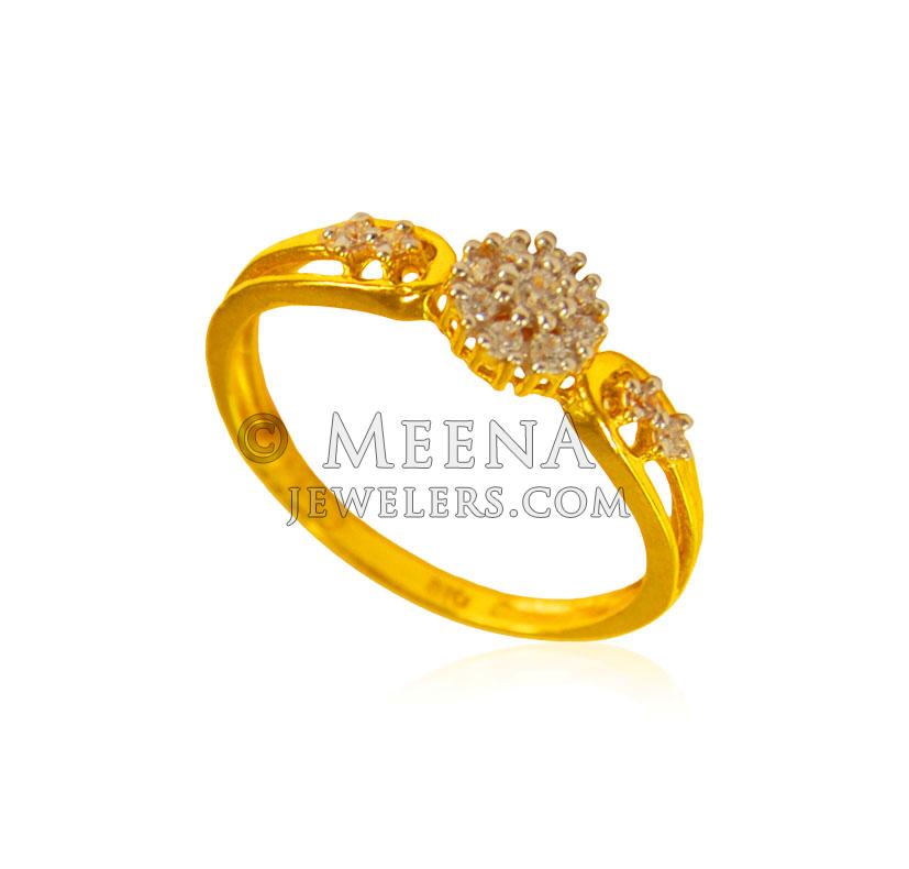 22kt Gold Ladies Signity Ring - RiLs24283 - 22kt Gold Ladies Signity ...