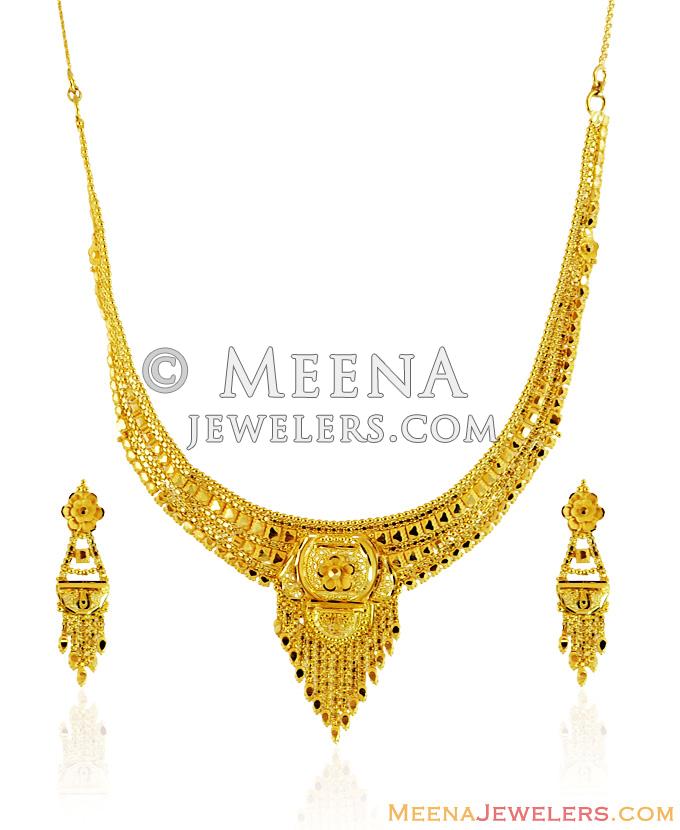 22k Gold Light Construction Set - stls14715 - 22k gold necklace and ...