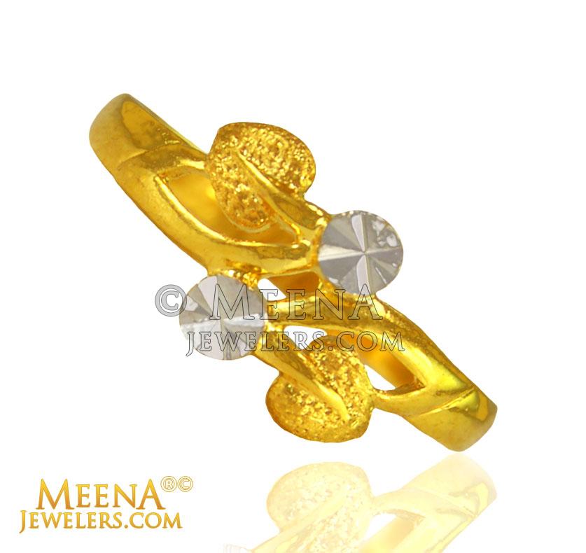 22Kt Gold Ladies Ring - RiLg24512 - 22K Gold Ring for ladies is ...