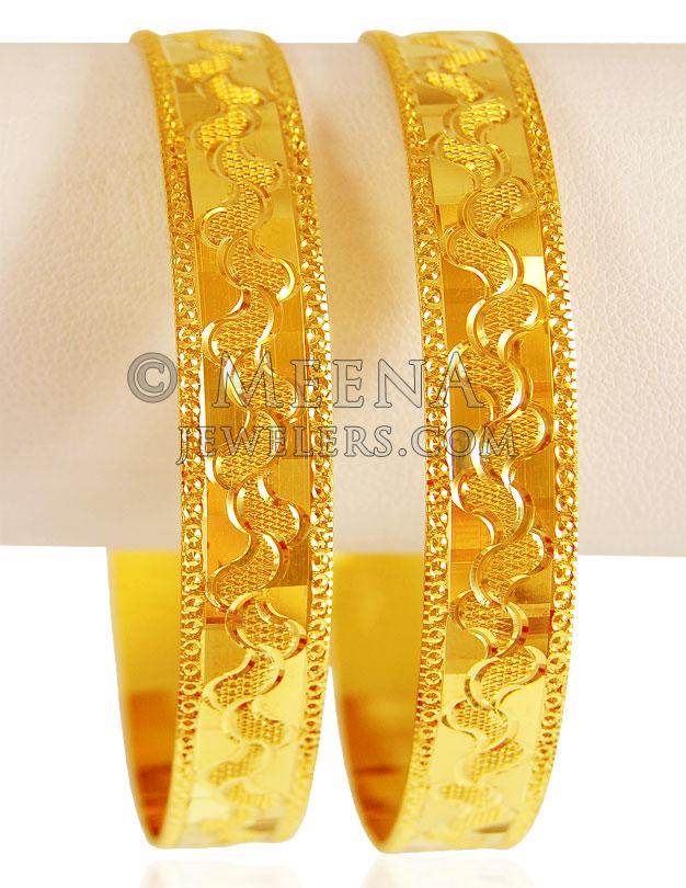 22 Karat Gold Kadas (2 PCs) - BaKa21156 - 22K Gold kada (2 PCs) are ... 22 Karat Gold Kadas (2 PCs) - BaKa21156 - 22K Gold kada (2 PCs) are ...