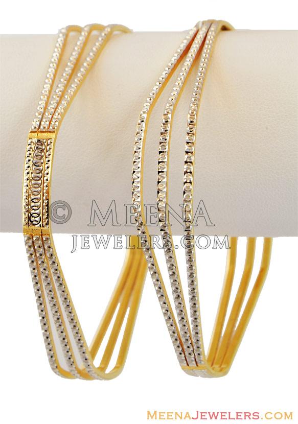 22K Square Shape Bangle ( 1 Pc only) - Ba2t13027 - 22k gold square ...