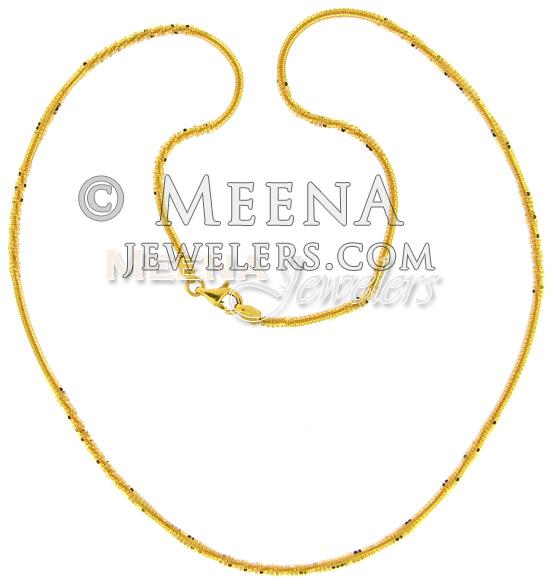 22 Kt Gold Chain - ChPl584 - 22 Kt Gold Chain