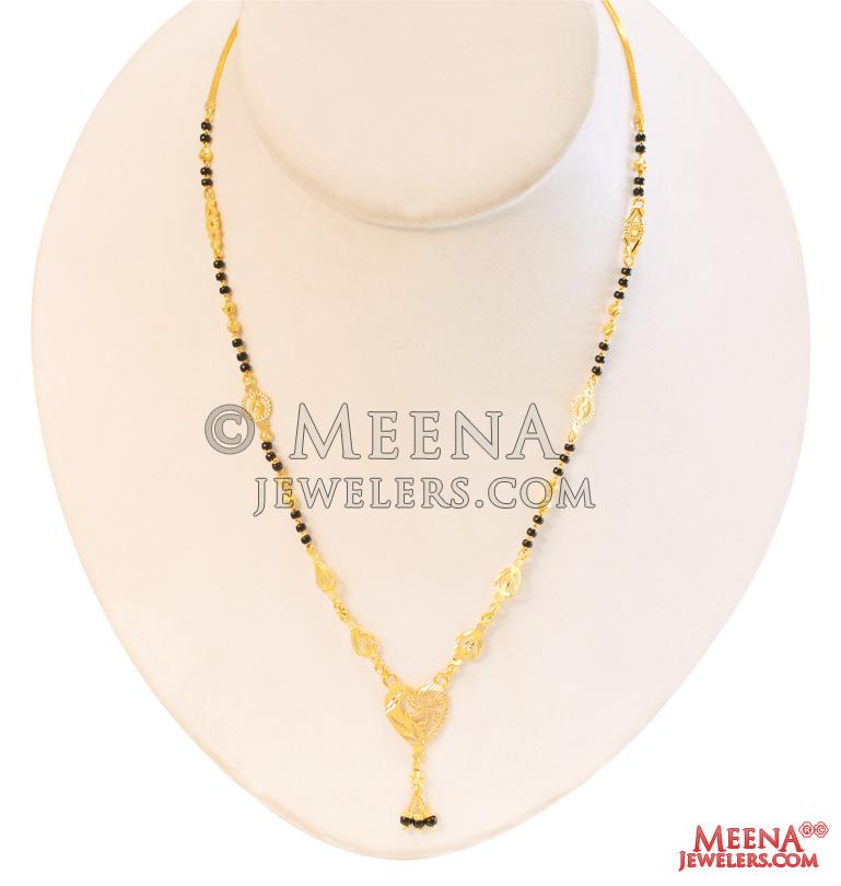 22Kt Gold Fancy Mangalsutra - chms27763 - US$ 1,802 - The 22Kt Pure ...