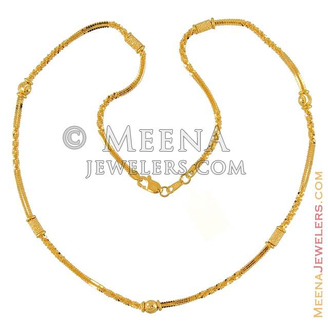 22Kt Gold Fancy Discovery Chain - ChFc6836 - 22Kt Gold Fancy Chain ...