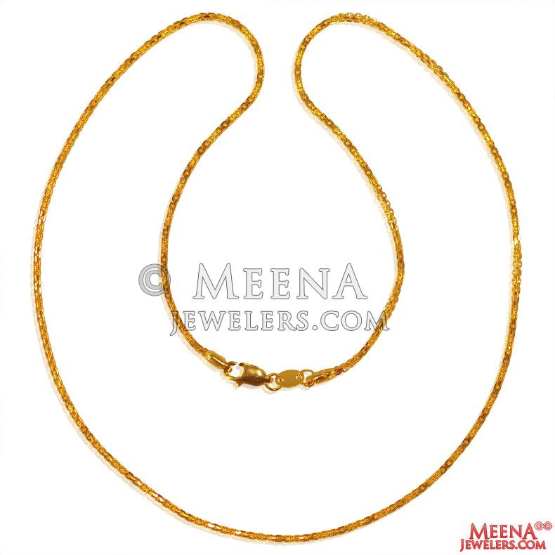 22 kt Gold Chain 20 In - chpl26116 - 22 kt Gold Chain 20 Inches is ...