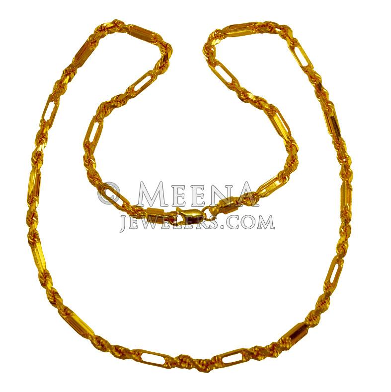 22 Karat Gold Cartier Rope Chain - ChMs24090 - 22K Gold Cartier rope ...