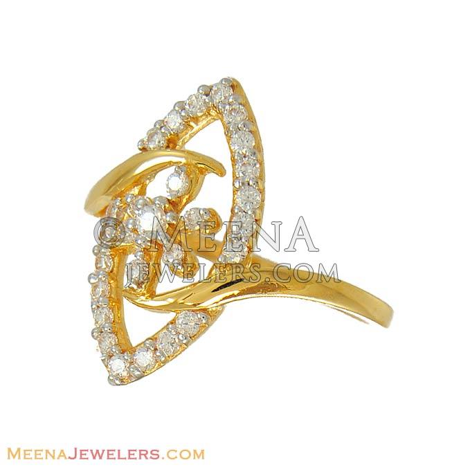 22k Signity Ladies Rings - RiLs8081 - 22Kt gold ladies ring beautifully ...