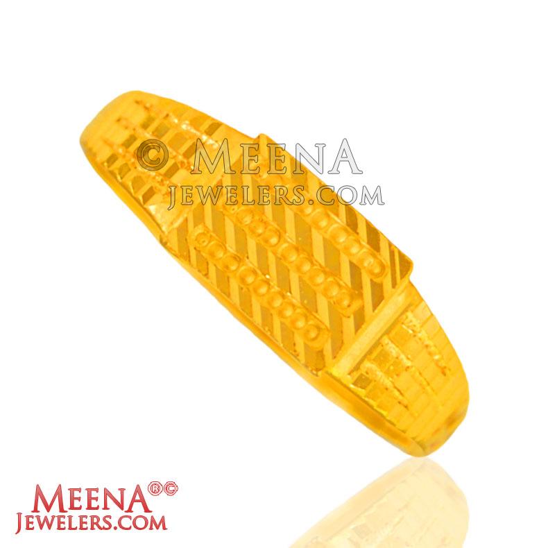 22 kt Gold Mens Ring - RiMs24724 - 22 Kt Gold ring for men's is ...