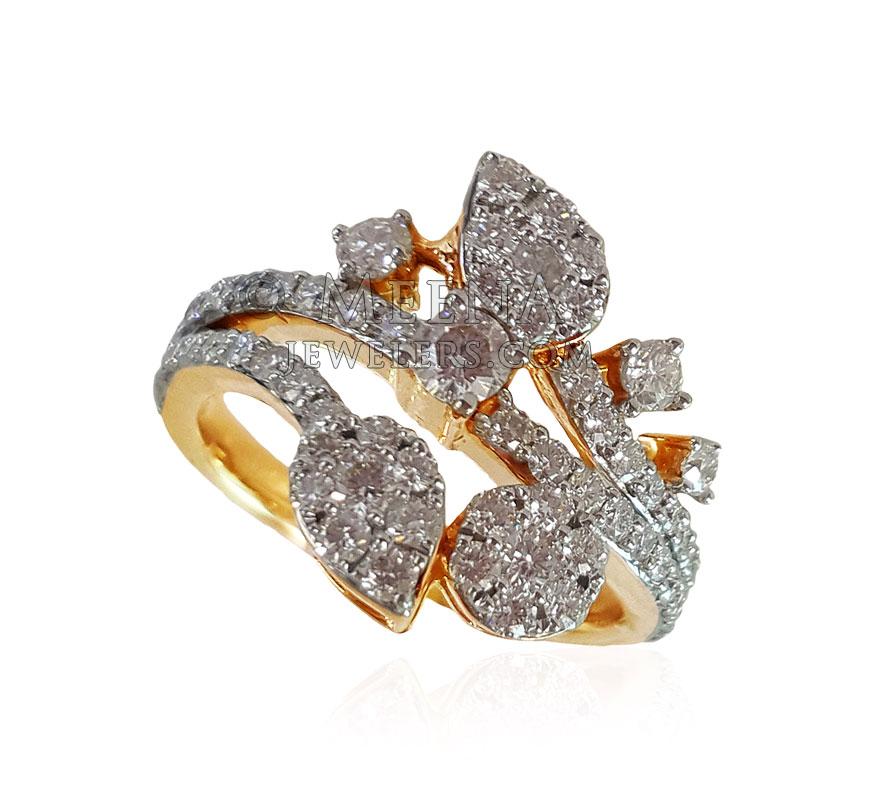 18kt Gold Diamond Ring - DiRi22322 - 18kt Yellow Gold Diamond Ring for ...