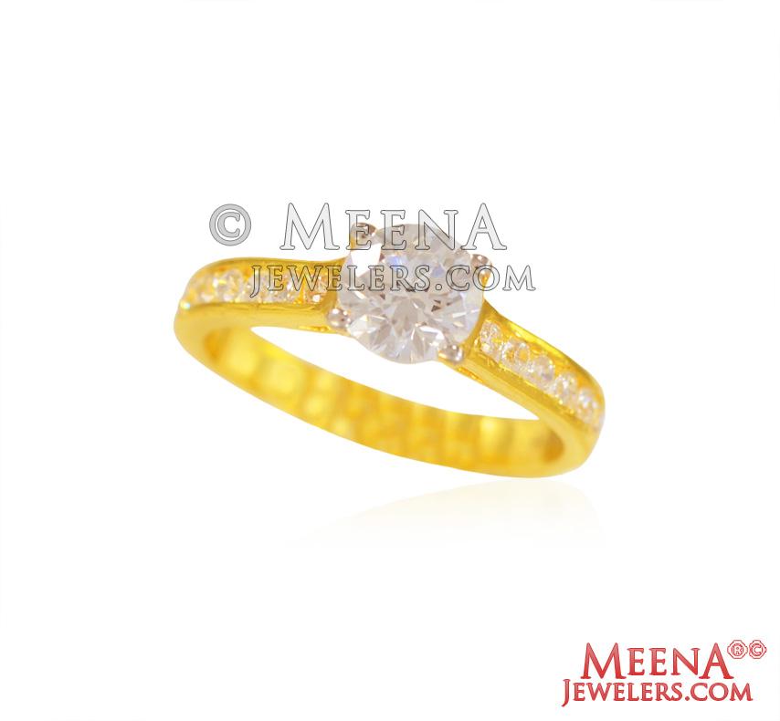 22Kt Gold Ladies Ring - RiLp26778 - 22Kt Gold Ladies Ring is designed ...