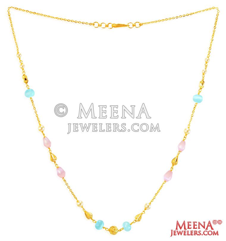 22Kt Gold Fancy Chain - ChFc27934 - US$ 1,580 - Enhance your jewelry ...