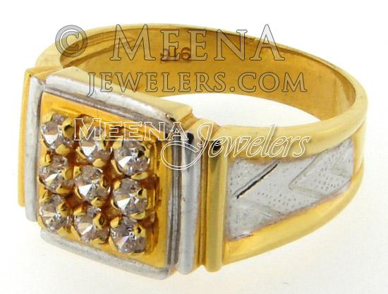 22 Kt Gold Mens Signity Ring - RiMs509 - 22 Kt Gold Mens Signity Ring ...