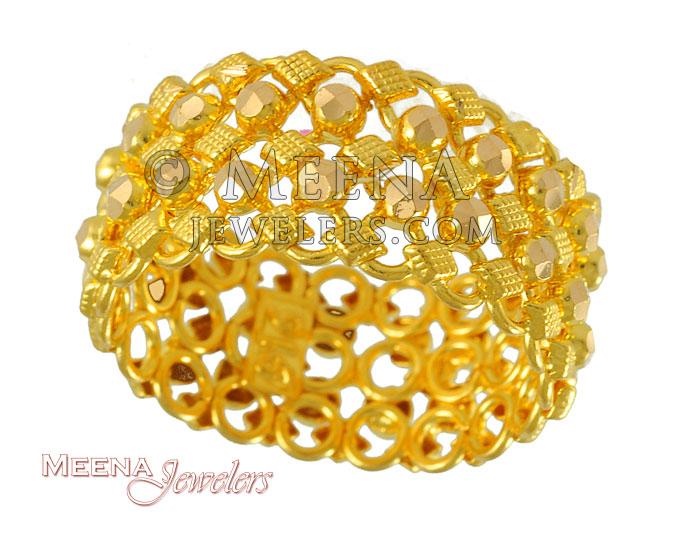 22Kt Gold Indian Ring - RiLg3670 - 22Kt Gold Indian Fancy Band / Ring ...