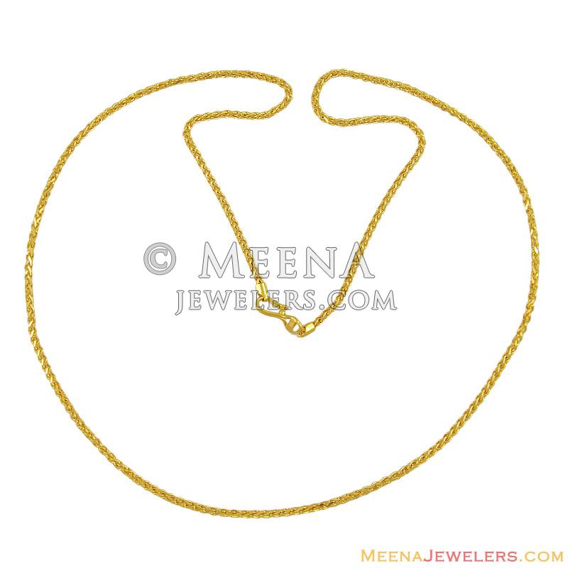 22k Gold Chain (22 Iinches) - ChFc11813 - 22k gold chain(22 inches ...